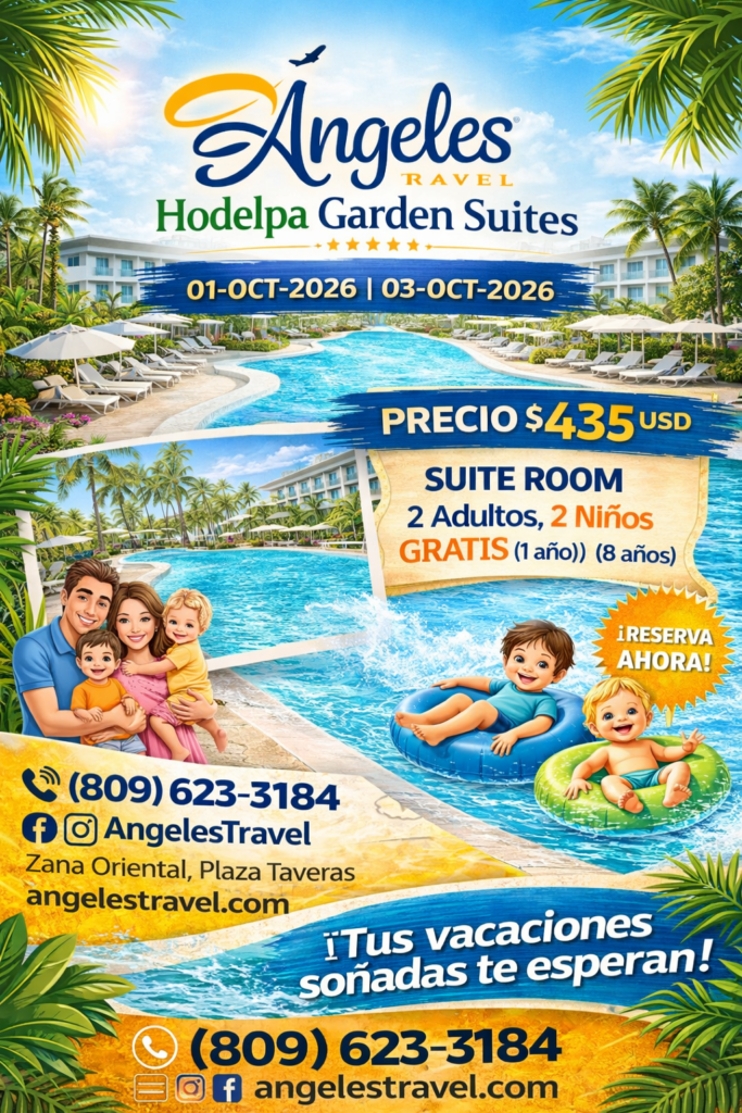 Hodelpa Garden Suites | 01 al 03 de Octubre 2026 | Suite Room ...